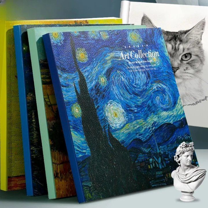 Van Gogh Thick Oil Painting Sketch Book | Daraz.pk