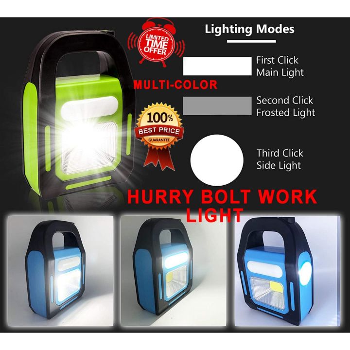 Best LED Work Light Hurry Bolt Work Lamp Flashlight Rechargeable ...