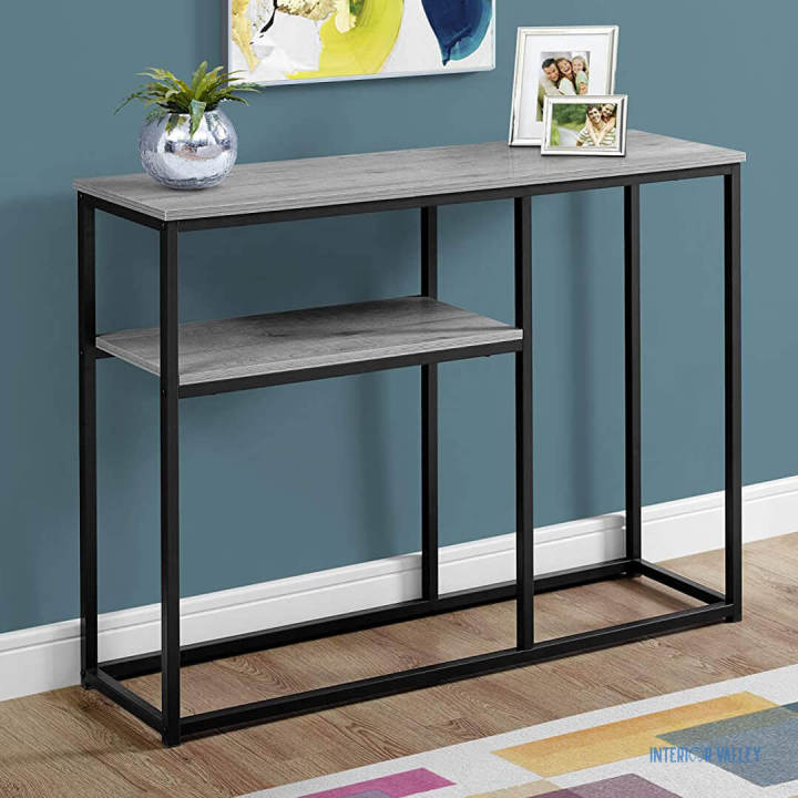 2-Tier Slim Console Table for Entryway with Open Storage Shelf | Daraz.pk