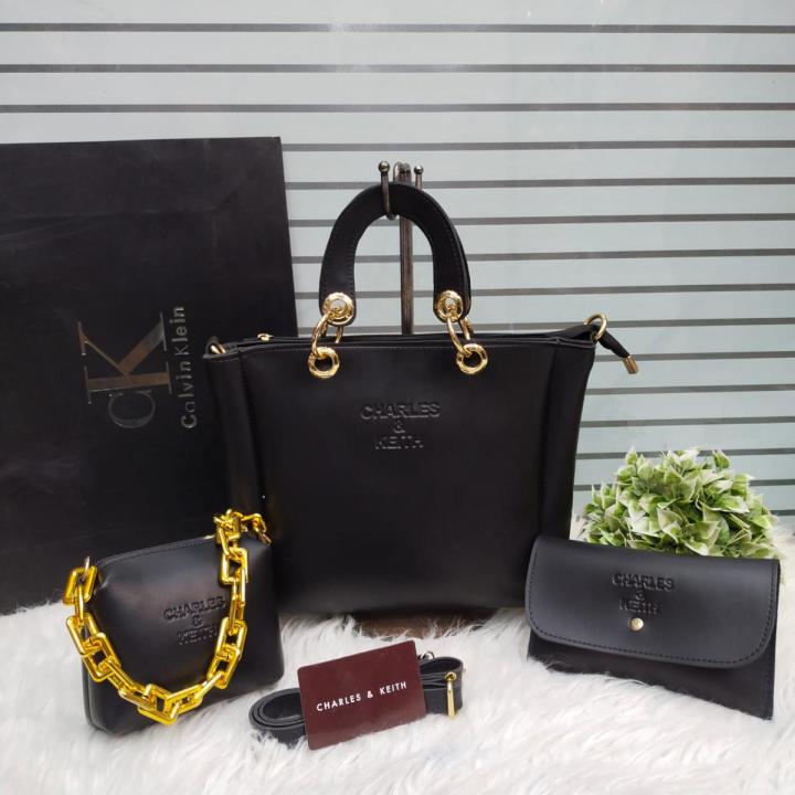 C&K HIGH QUALITY HAND BAG WITH LONG STRAP AND CHAIN | Daraz.pk