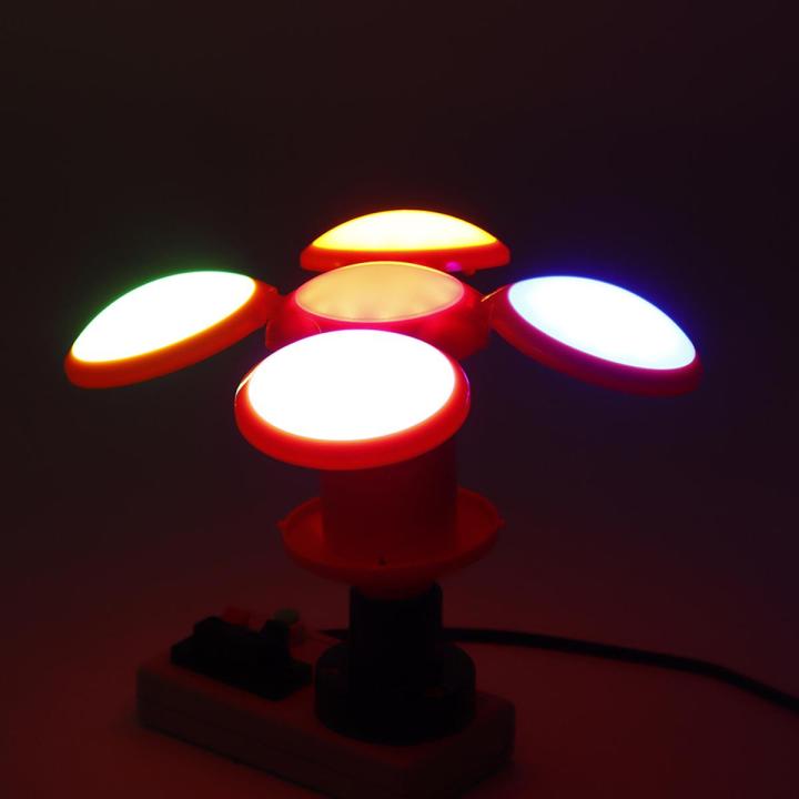 Crockery Mall 40W UFO Shape RGB LED Lamp - Foldable Colorful Five Leaf ...