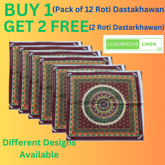 Pack of 12 Dastarkhwan Roti Dastarkhawan | Daraz.pk