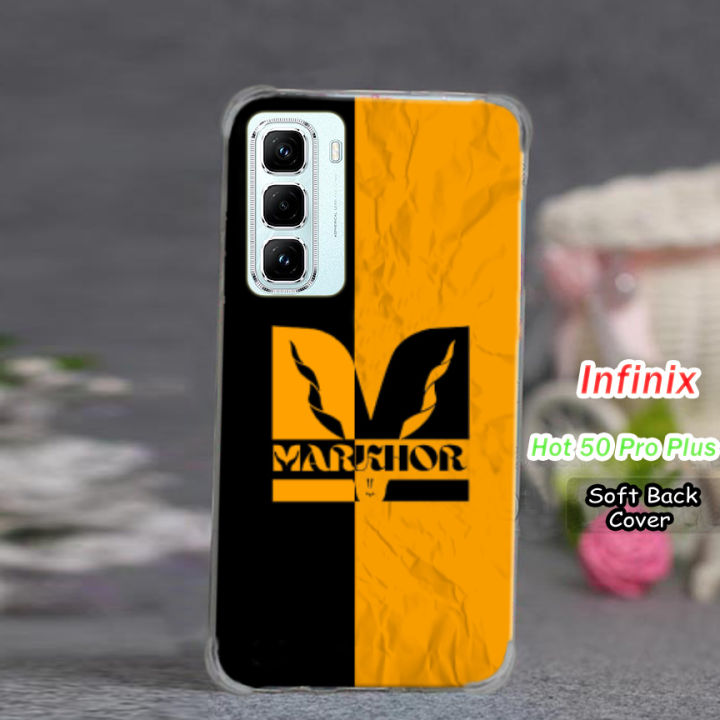 Infinix Hot 50 Pro Plus Pouch Cover Yellow - Markhor Soft Back Cover ...