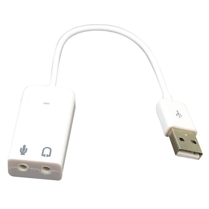 USB 2.0 Virtual 7.1 Channel External USB Audio Sound Card Adapter for Laptop PC | Daraz.pk