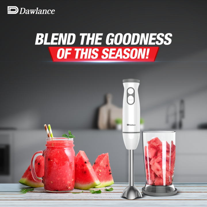 Dawlance Hand Blender DWHB-475 - White - With Plastic Jug - 500W Stainless Steel Motor | Daraz.pk