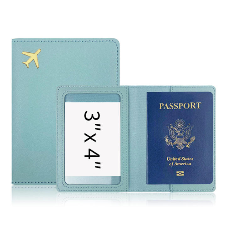 Thickened Travel Folder Protective Case Pu Leather Id Holder Protective ...