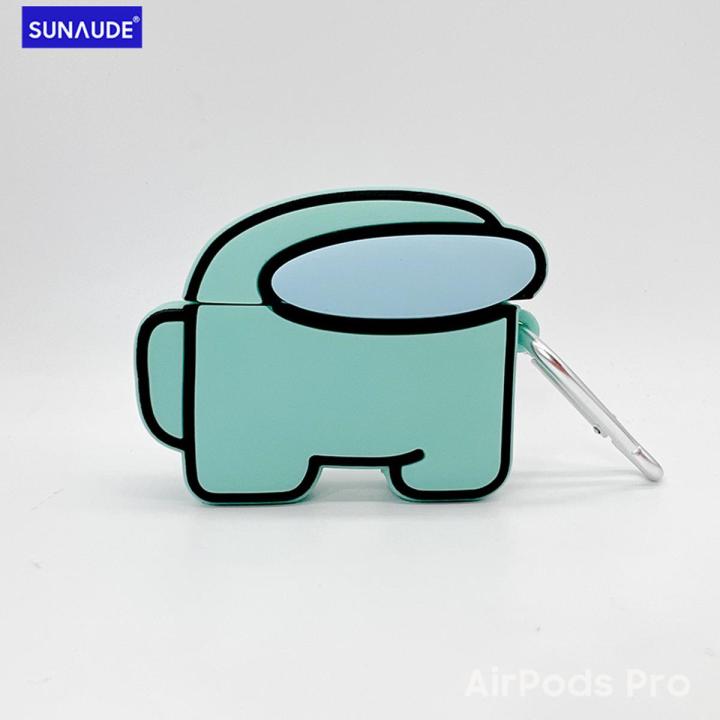 SUNAUDE For Airpods Pro Cute Cartoon Among Us Arena Boy Girl Soft ...