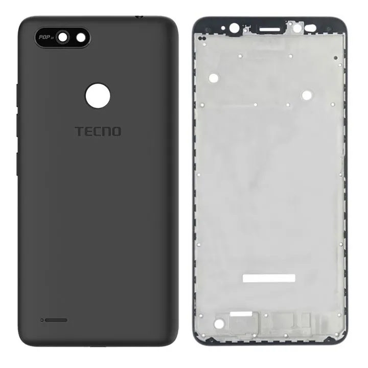 Tecno Pop 2F Middle Frame Housing with Power Volume Buttons & Camera ...