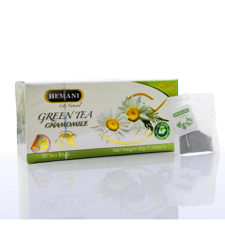 𝗛𝗘𝗠𝗔𝗡𝗜 𝗟𝗜𝗩𝗘 𝗡𝗔𝗧𝗨𝗥𝗔𝗟 - CHAMOMILE GREEN TEA | Daraz.pk