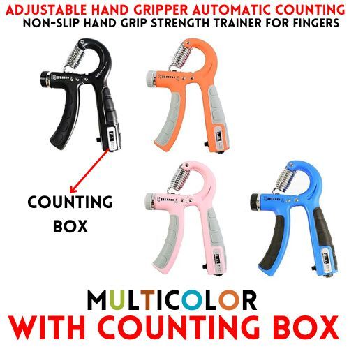 Adjustable Hand Gripper Automatic Counting Non-Slip Hand Grip Strength ...