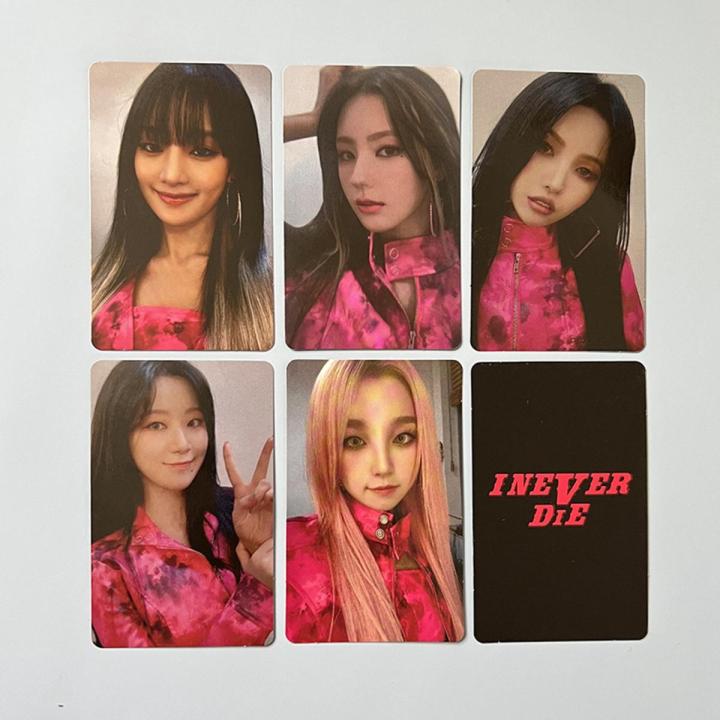 5PCS/Set Kpop (G)I-DLE Photo Cards New Album I NEVER DIE LOMO Cards For ...