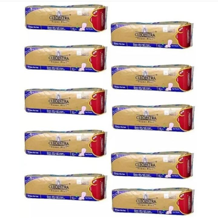 (10Pack ) Cleopatra original sanitary pads for girls periods with 7 ...