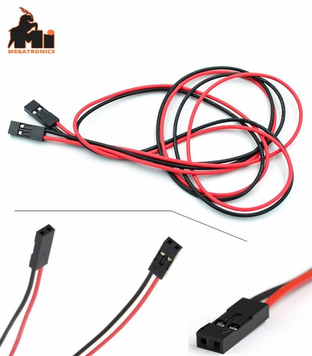 2pcs 70cm 2 pin female to female cable jumper wire Dupont cable | Daraz.pk