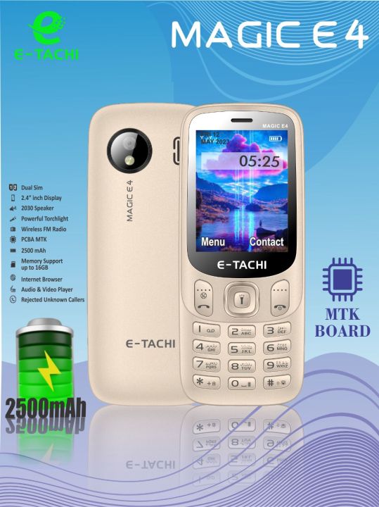 Etachi Magic E4, 2.4 Inch Display, Dual Sim, Auto Call recording ...
