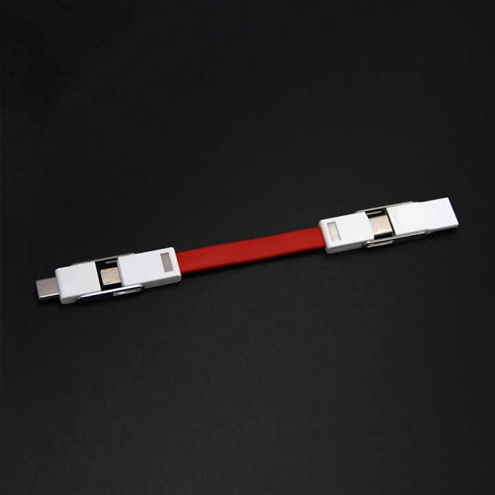 4 in 1 Magnetic Keychain USB Cable Micro USB Charge Wire USB Type C ...