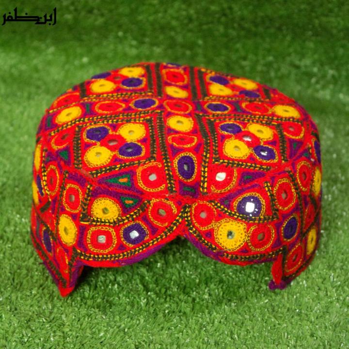 Colorful Bugti or Balochi or Sindhi Cap Topi Hand Made Ibne Zafar ...