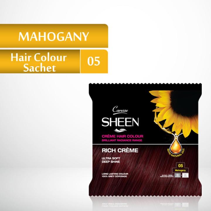 CARESSE SHEEN CRÈME HAIR COLOUR – MAHOGANY 05 | Daraz.pk