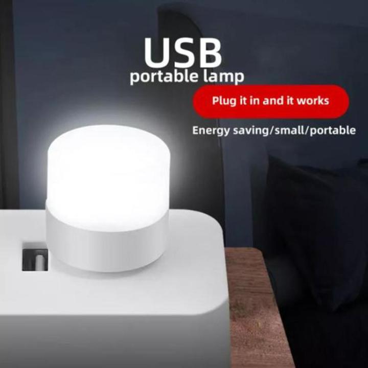 Portable Mini USB Night Light Bulbs White Ambient lighting Bulbs ...