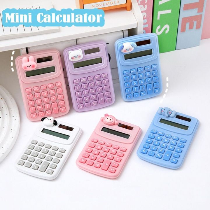 Professional Plastic Mini Calculator 8-Digit Cute Math Calculator ...