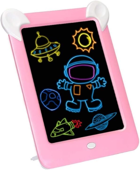 3D Kids Light-up Drawing Tablet Magic Pad | Daraz.pk