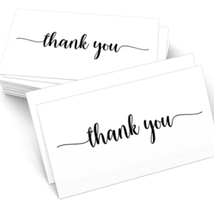 100 Pieces Thank You for Supporting My Small Business Cards ...