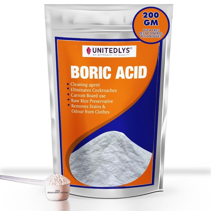 Unitedlys Multi-Purpose Boric Acid Powder 1KG with Measuring Spoon ...