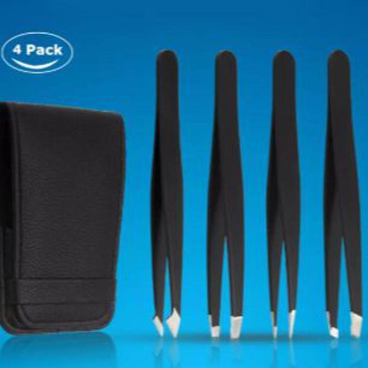 4pcs Stainless Steel Eyebrow Tweezer For Facial Hair Inward Growing ...