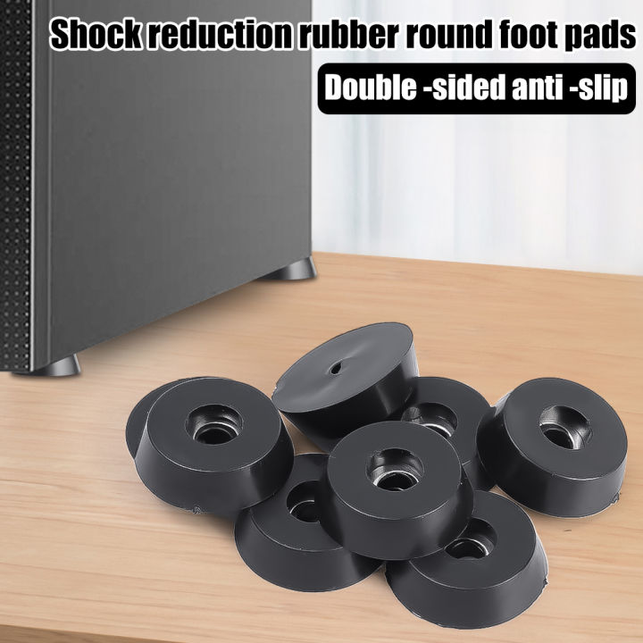 8Pcs/Bag Black Rubber Feet Furniture Cabinet Table Legs Floor Protector ...