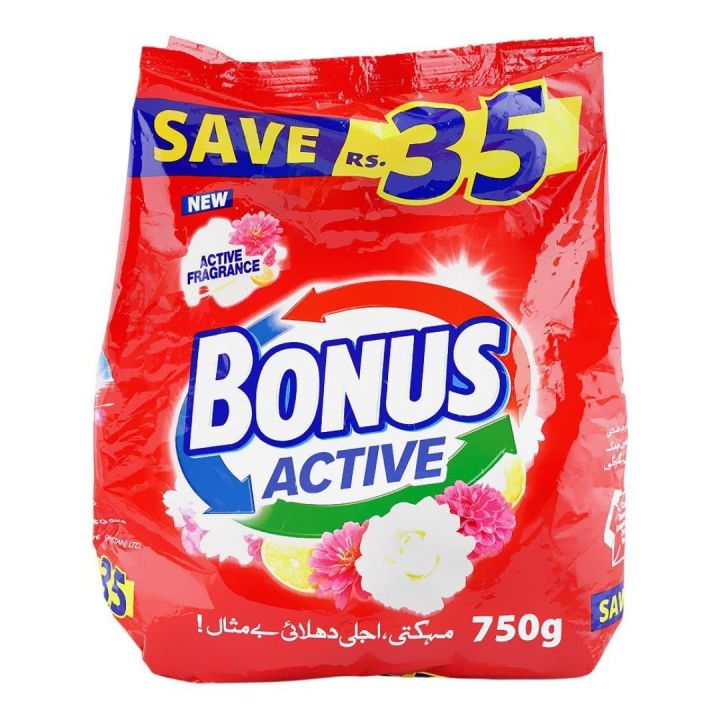 Bonuss Active Washing powder 750g | Daraz.pk