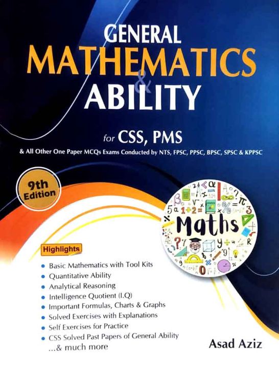 General Mathematics Ability for CSS,PMS (9th Edition) | Daraz.pk