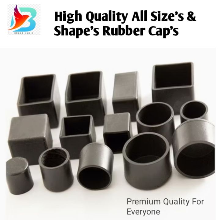 Premium All-Size Rubber Caps for Table, Bed, Chair & Charpai – Round (1 ...