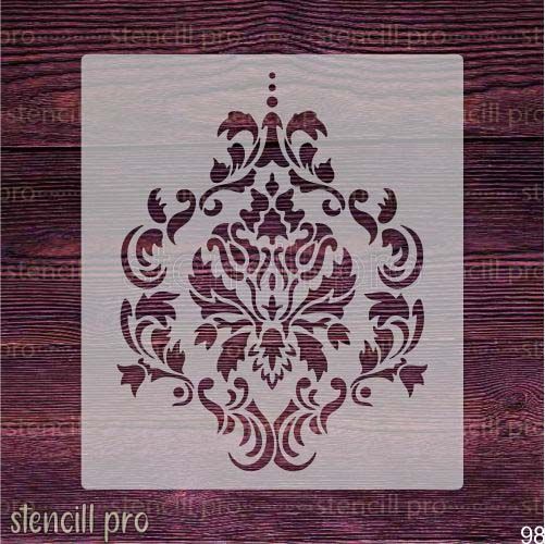 Regency Romance Damask Stencil Reusable Damask Stencil for Painting ...