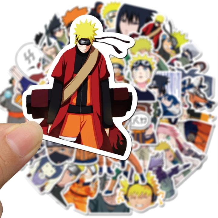50pcs/Pack Cartoon NARUTO Anime Stickers Waterproof Skateboard Sticker ...