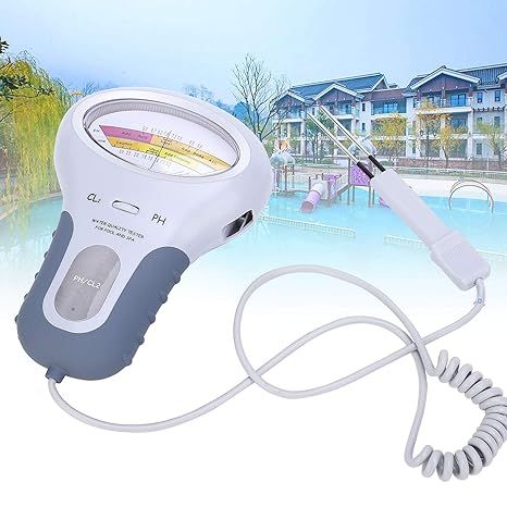 Water Quality Tester, Electric Pool Tester PC-102B CL2 Chlorine and PH ...