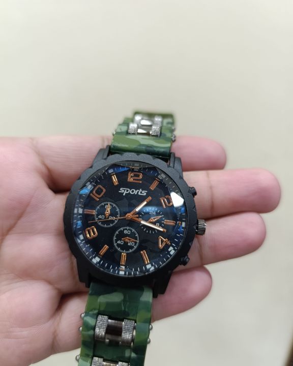 Sport Bullet Pata Army Strap Big Dial Watch for Men & Boys - Commando ...