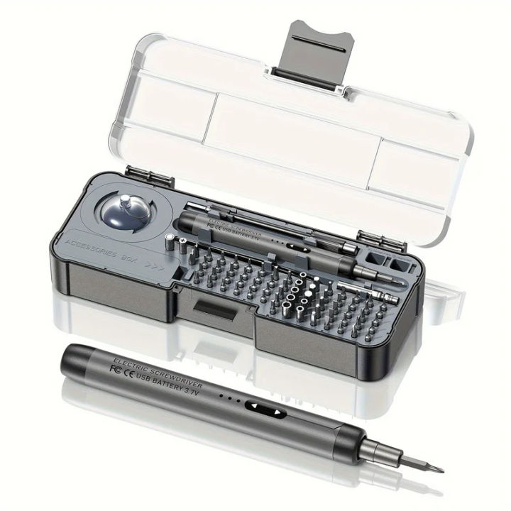 88 piece set of precision mini electric silent screwdriver Precision ...