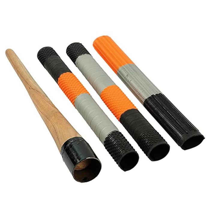 Pack Of 3 - Cricket Bat Grips & 1 Grip Cone - Multicolor | Daraz.pk