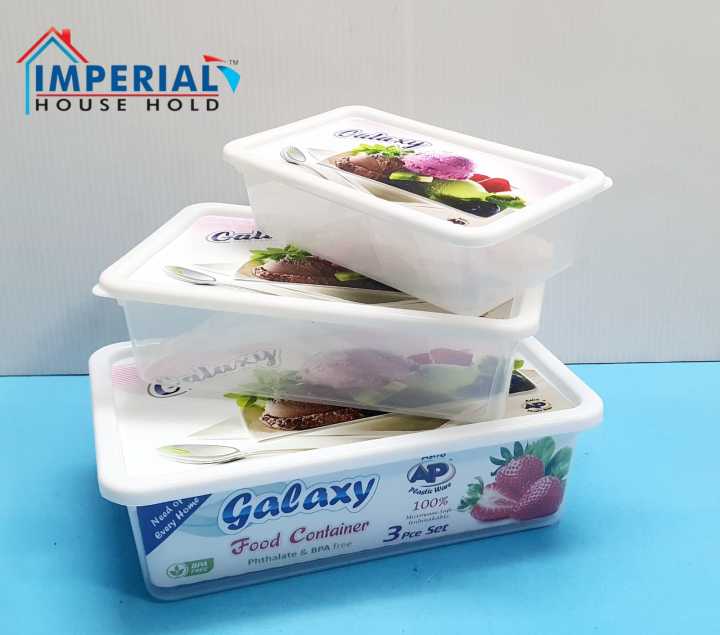 Beautiful Plastic Storage Freezer Box Set of PCs | Daraz.pk