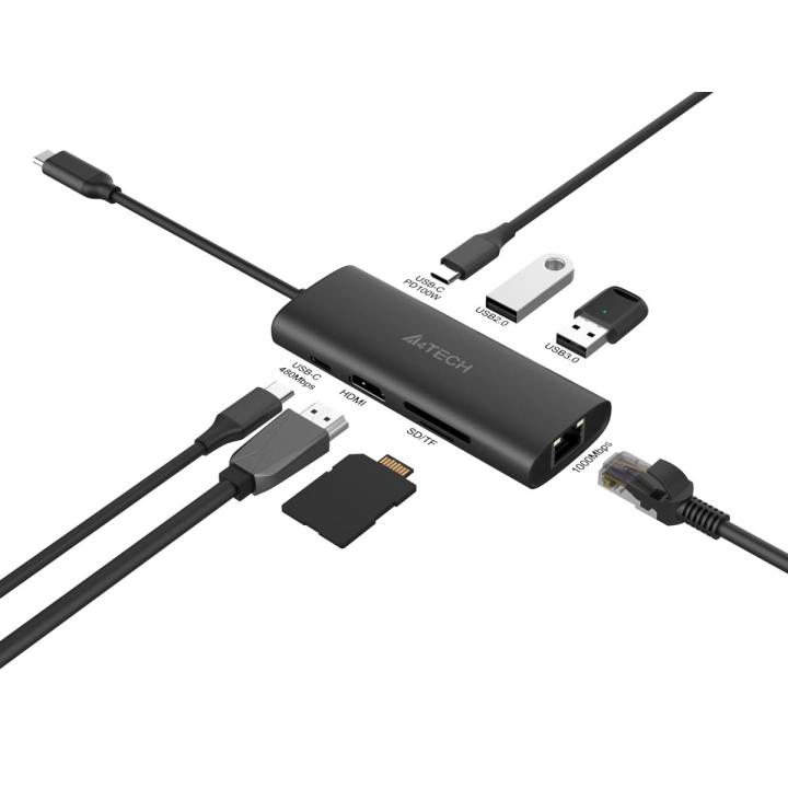 A4tech DST-80C USB Hub Docking Station - 8 in 1 Docking Station - HDMI ...