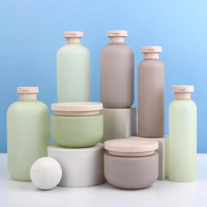 RKcode Green Grey Refillable Bottle Filp Lid Empty Plastic Hand ...