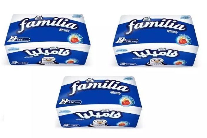 Familia Tissue 3 Packets 550 Sheet 1 Packet Silky Soft 2ply | Daraz.pk