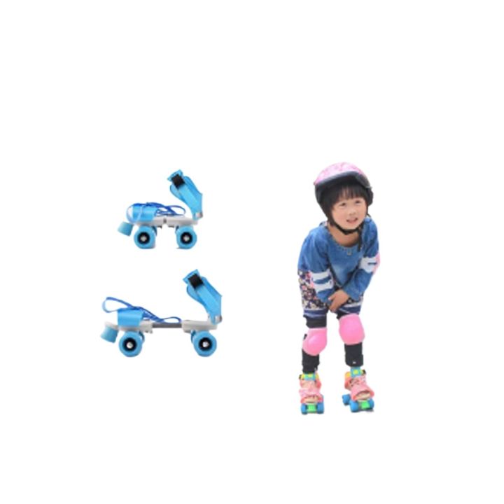 Adjustable Quad Speed Roller Skates Double Row Wheel Shoes for Kids ...