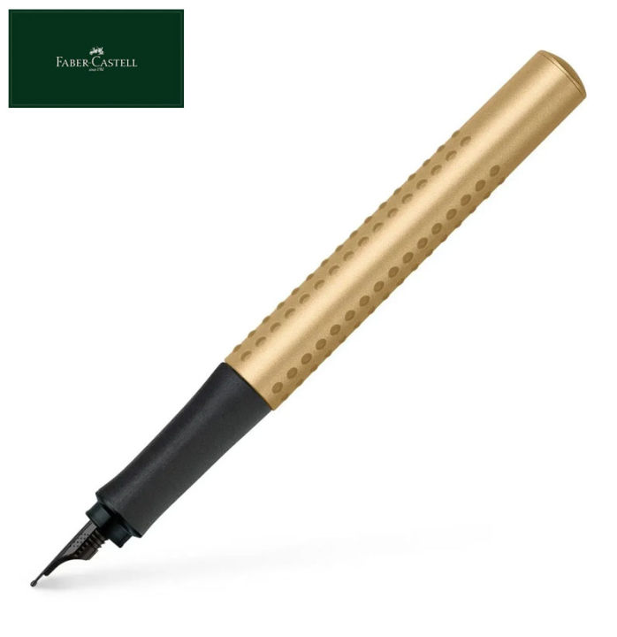 Faber-Castell Grip Edition Fountain Pen – Gold | Fine Nib (F ...
