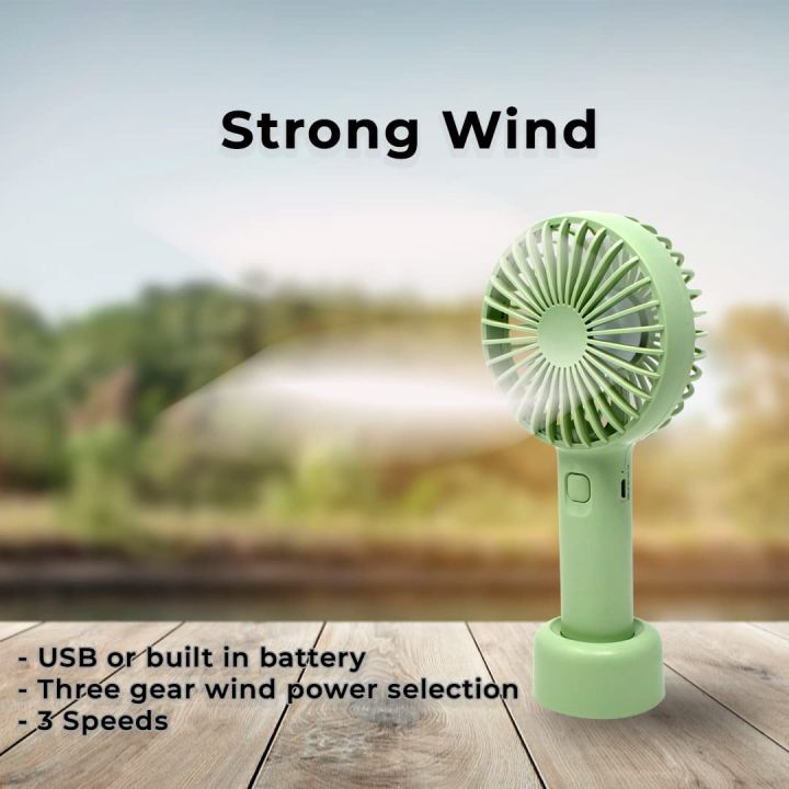 Handy Fan Powerful 4 Inch Rechargeable Mini Fan Cooling Fans With 2000 ...