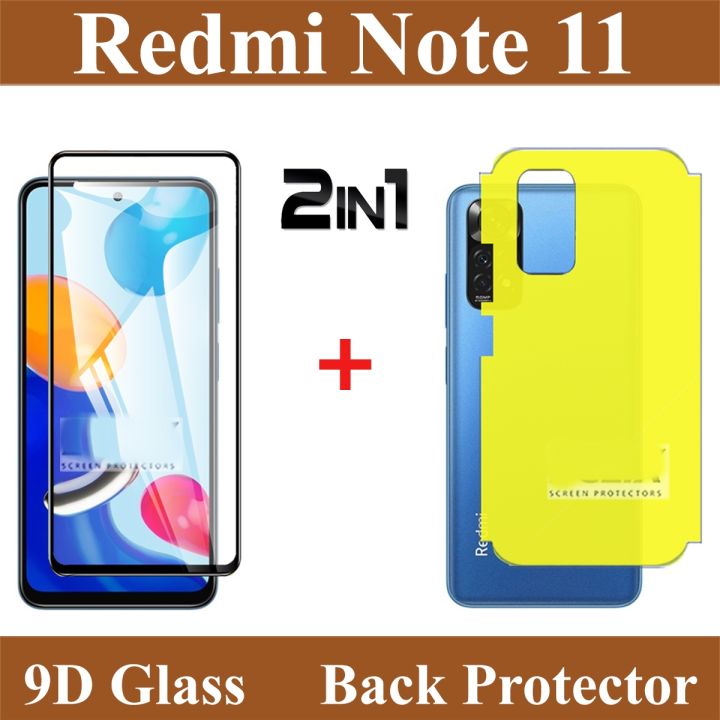 Xiaomi Redmi Note 11 Complete Black 9D 6D 5D 10D 21D 11D Tempered Glass ...