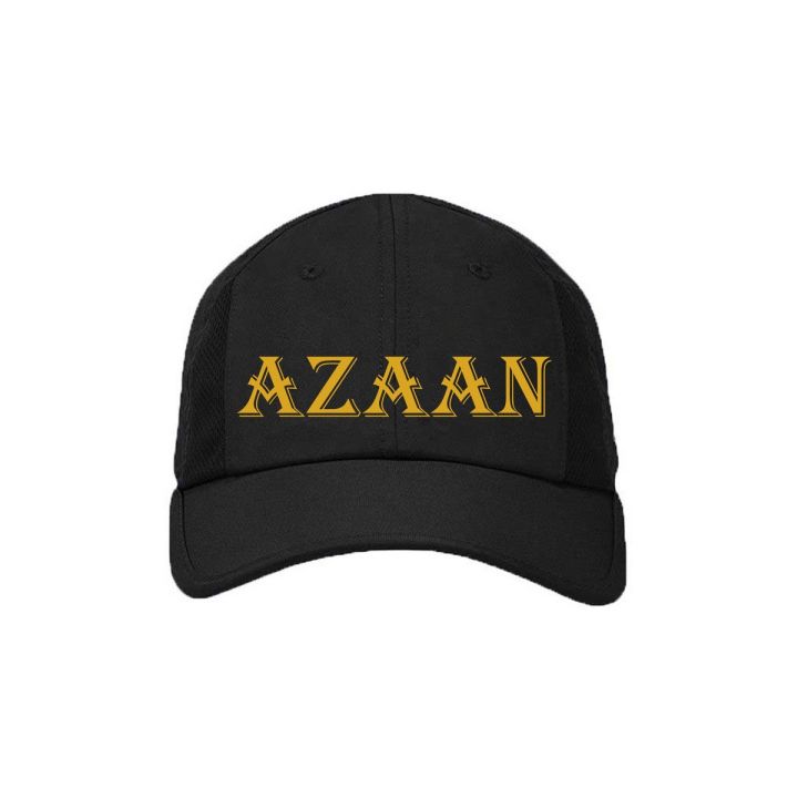 Black Customized Head Cap With Your Name | Daraz.pk