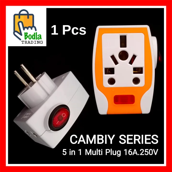 Universal Multi Travel Adaptor with On off Switch 5 in 1 US UK EU AU ...