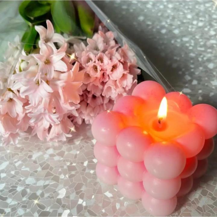 Scented Bubble Candle- Bubble Cube Candles-Scented Candles -Bubble cube ...
