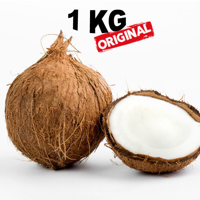 1 Kilo Gram Original Coconut Indonesia Semi Husked Mature Coconut, Box ...