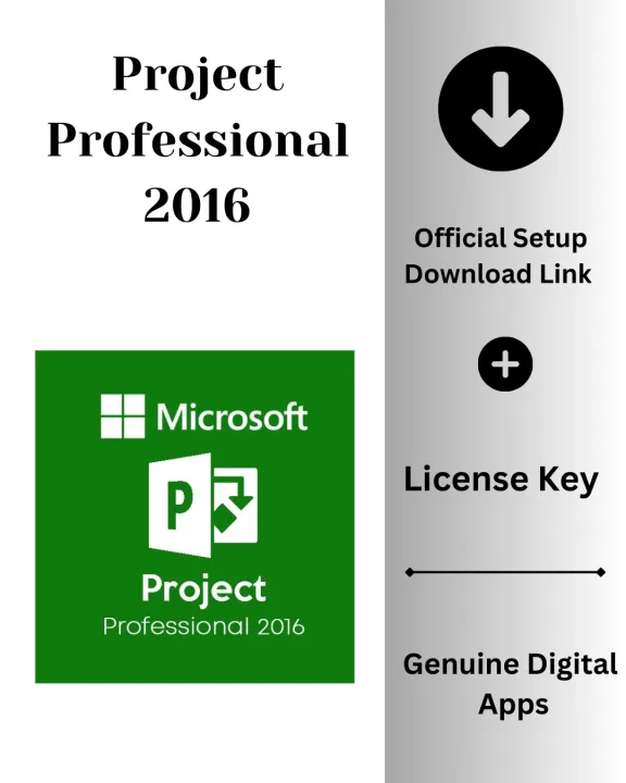 Microsoft 2016 Project Professional Windows 1 PC Online key | Daraz.pk